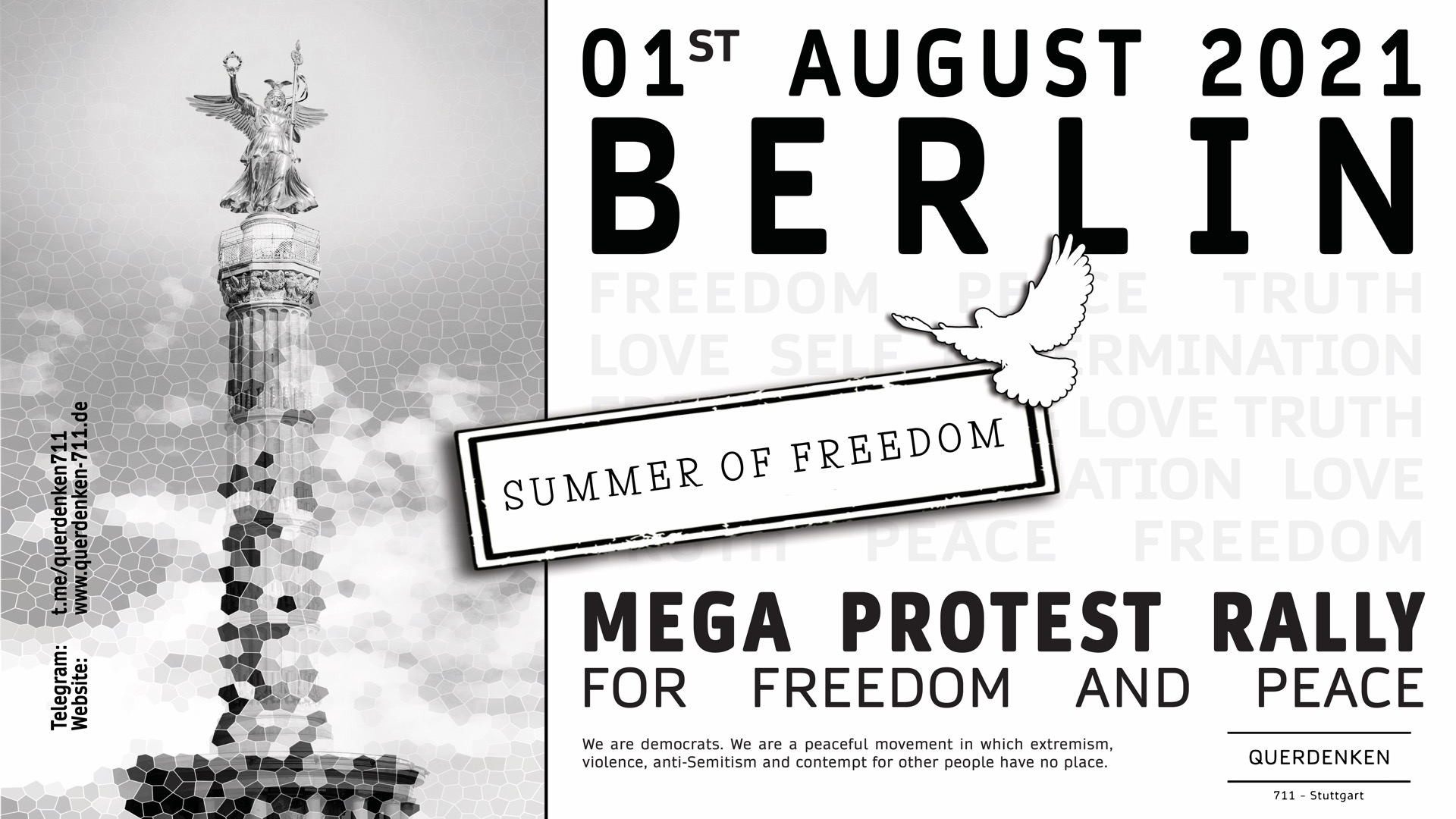 Nationwide demonstration in Berlin on the 1st of August 2021: “The year ...